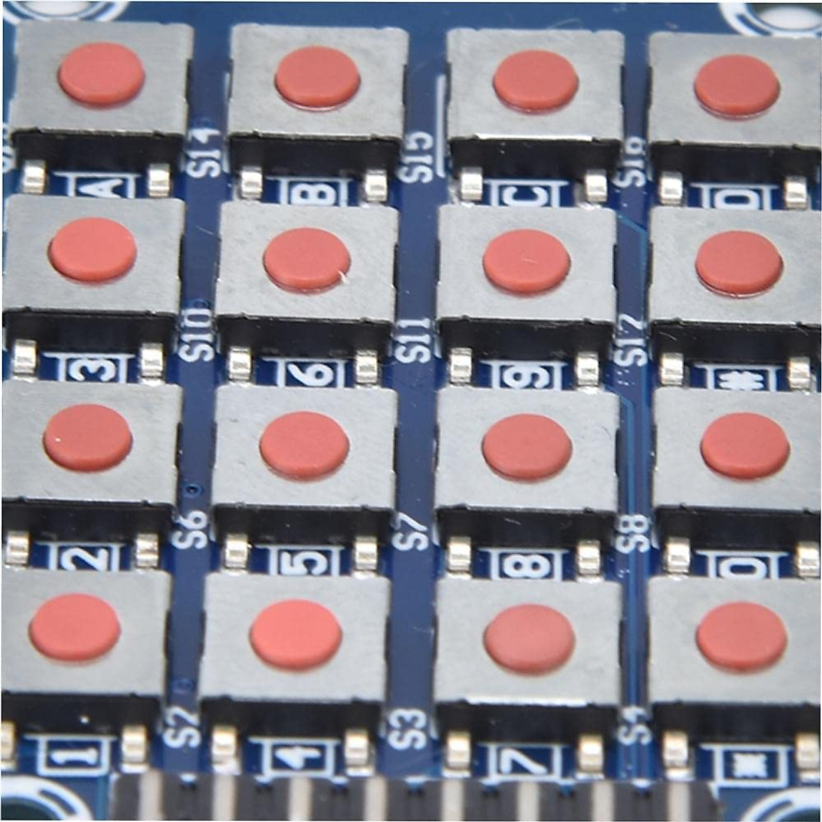 haillusty Upgrade Your Electrical with Keyboard MCU Module: 8-Pin Expansion Board 4x4 Array Keypad Button Matrix Controller Programmable DIY Microcontroller Kit for External Keyboard Interface