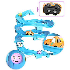 Marble Run Toy Building Sets, 86Pcs Castle Building Duplos for Age 3+, Marbles Track Building Toys, Large Building Bricks Race Track STEM Educational Toys for Toddler Boy Girl Birthday Toys Gifts