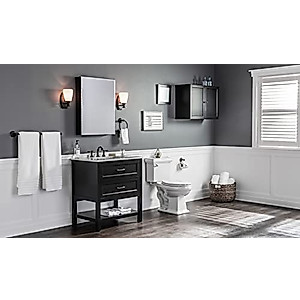 Miseno MNO240C2BWH Miseno MNO240C Santi Two-Piece High-Efficiency Toilet with Elongated Chair Height Bowl - Includes Soft Close Seat, Wax Ring Kit, and Classic Style Tank Lid