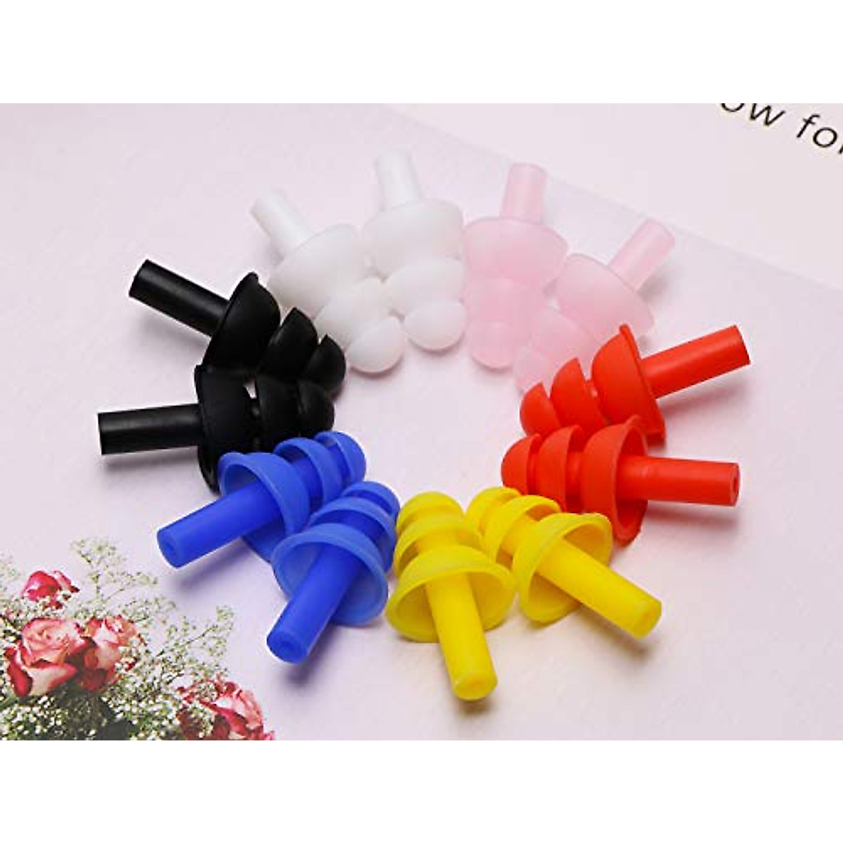 Tupalizy Reusable Soft Flexible Silicone Swimming Ear Plug Waterproof Comfortable Earplug for Sleeping, Showering, Bathing, Learning, Concerts, Airplane, Noise Reduction and Hearing Protection, 6Pairs