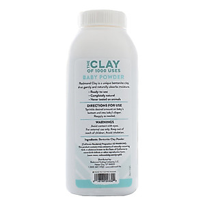 Redmond Clay Baby Powder, 3 Ounce