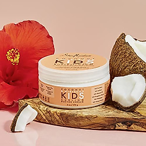 SheaMoisture Curling Styling Cream For Curl Definition Coconut & Hibiscus Curl and Detangle Kids Hair 6 oz