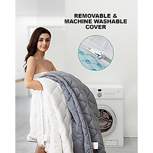 3 Inch Gel Memory Foam Mattress Topper Twin 99x190 cm, Japanese Floor Futon Mattress with Removable Knitted Cotton Cover for Back Pain Pressure Relief, CertiPUR-US and Oeko-TEX Certified, White