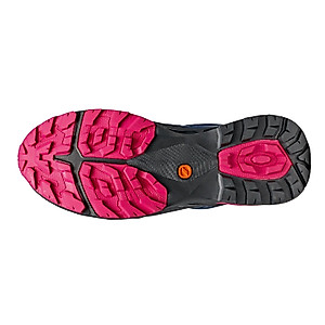 SCARPA Women's Rush GTX Waterproof Gore-Tex Shoes for Hiking and Trail Running - Blue/Fuxia - 8.5-9