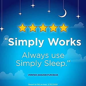 Simply Sleep Nighttime Sleep Aid Caplets with 25 mg Diphenhydramine HCl, Non-Habit Forming, 100 ct