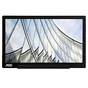 AOC I1601C 15.6" 16:9 Full HD IPS Monitor, Black USB-C (Renewed)