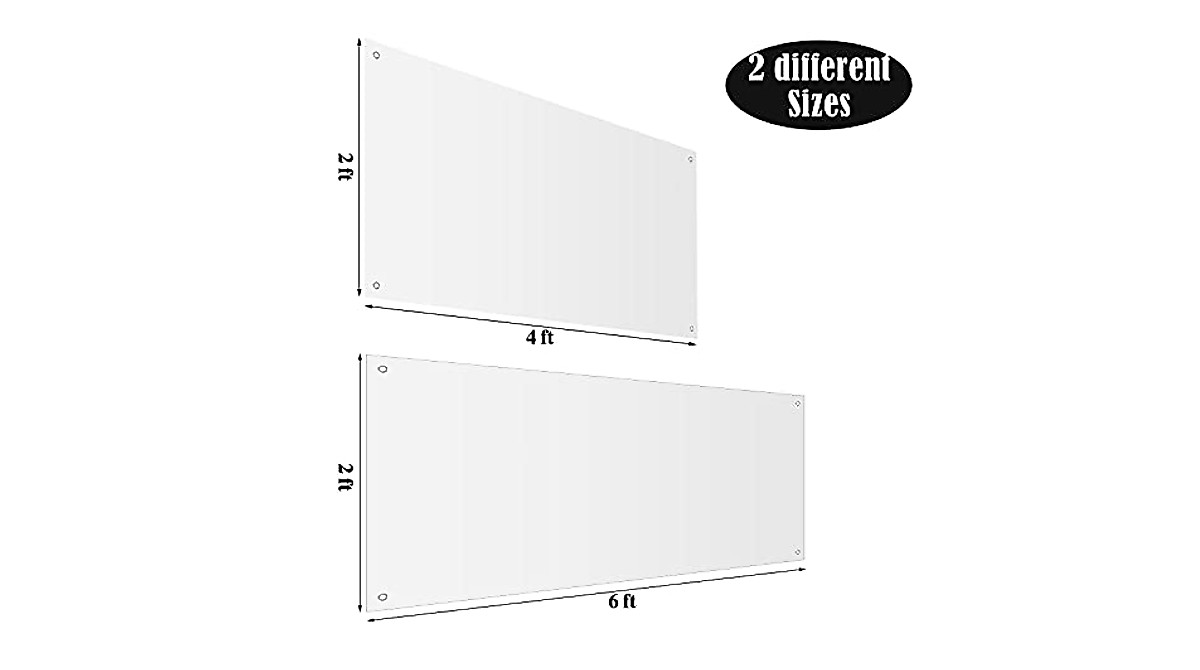 Personalize with 4 Large Blank Outdoor Banners