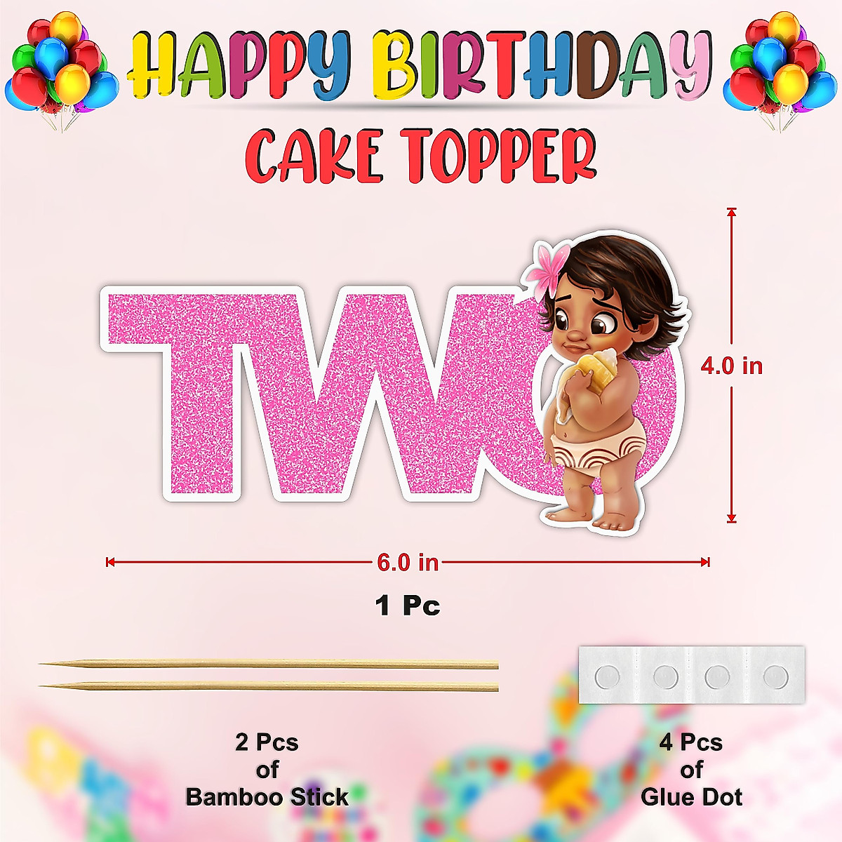 Seyal® Baby Mona Two Cake Topper