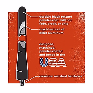 CravenSpeed Stubby Antenna Compatible with Ford Bronco 2021-2024 | Hood Mounted Antenna | Short Antenna Replacement | Made in The USA