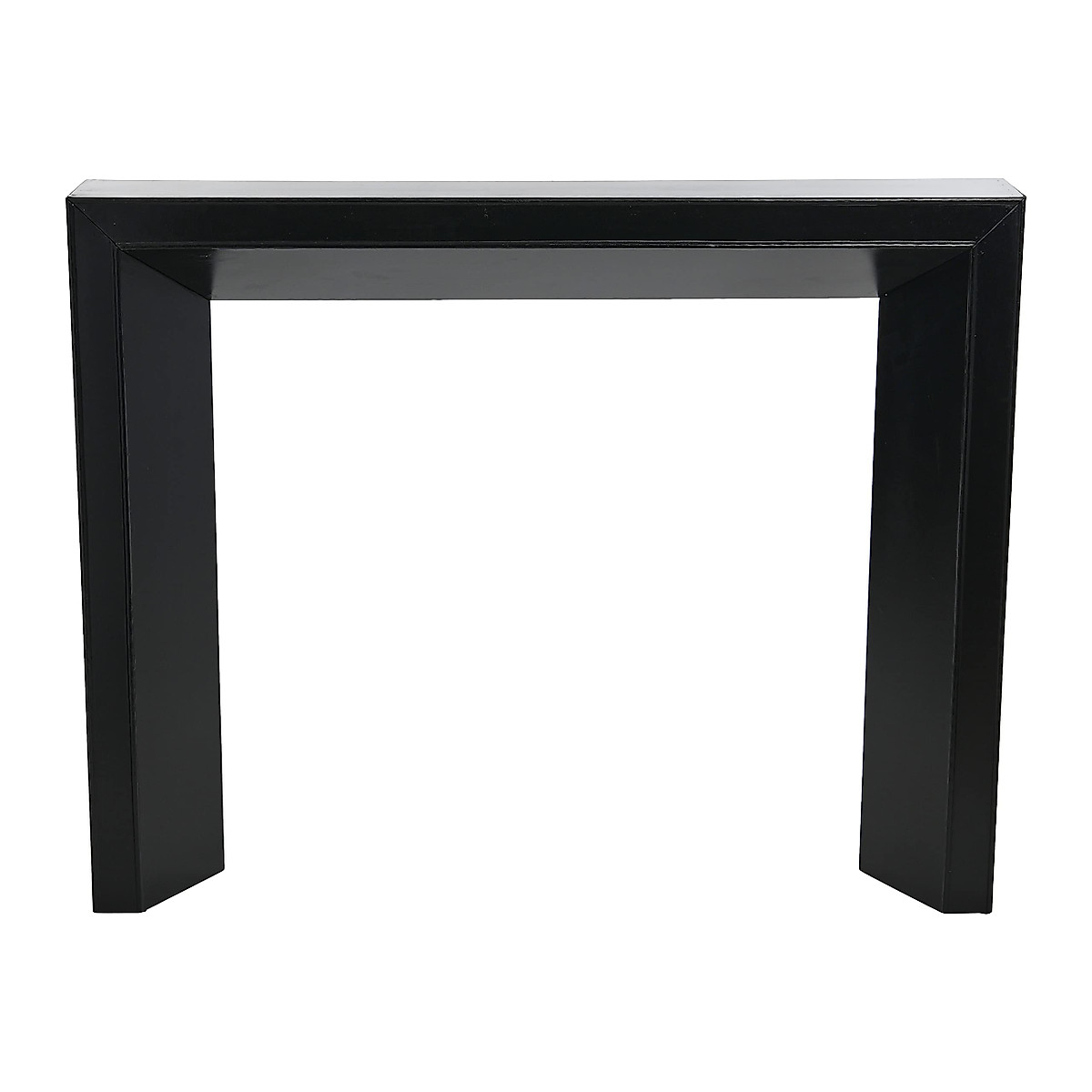 Creative Co-Op Modern Fireplace Mantel, Black
