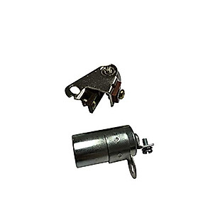 ENGINERUN Points and Condenser – Ignition Breaker Kit Compatible with Kohler K91 K141 K161 K181 K241 K301 K321 K341 K361 Replaces OEM 4715003S and 220434-S Ref Oregon 33-628 Stens 055-145
