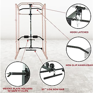 Fitness Reality 810XLT Super Max Power Cage | Optional Lat Pull-down Attachment and Adjustable Leg Hold-down | Lat Pull-down Attachment Only
