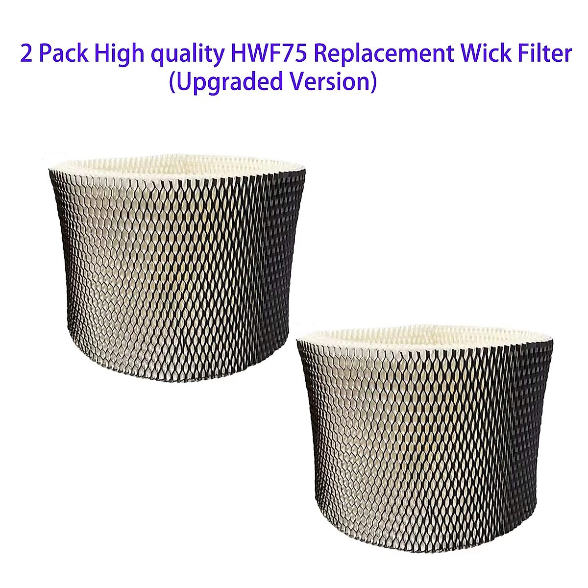 HOMFILBIT HWF75 Replacement Wick Filter Fit for Holmes HWF75 HWF75CS HWF75PDQ-U HF222, Replace Filter D (2 Pack)