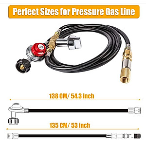 Hisencn Drop-in Fire Pit Kit 30 x 10 Inch, Fire Pit Insert H Burner with Spark Ignition and Propane Hose Kit for Propane Fire Pit, Fire Table Insert, Indoor or Outdoor Decorative Fireplace