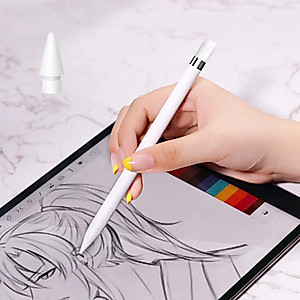 ILamourCar Charging Adapter Compatible with Apple Pencil 1st, Magnetic Replacement Cap for Apple Pencil, Replacement Tips Compatible with Apple Pencil 1st Generation