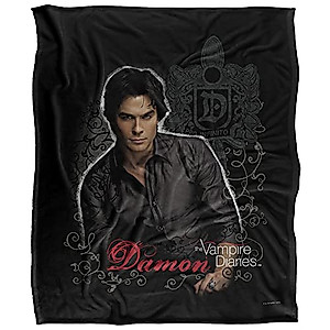 Vampire Diaries Damon Officially Licensed Silky Touch Super Soft Throw Blanket 50" x 60"
