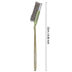 Valentine's Day Carnival Straight Head Bonsai Brush, Durable and Wear-Resistant Bonsai Brush, Safe and Eco-Friendly Steel Material, Ergonomic Anti-Slip Handle for Beginners(Straight)