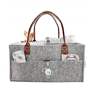 Storage Bag, Durable and Lightweight Foldable Felt Storage Bag Portable Lightly Multifunction Changeable Compartments for Car Travel Indoor