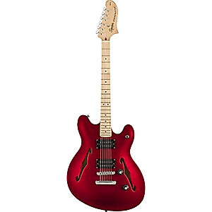 Squier Affinity Series Starcaster Electric Guitar, with 2-Year Warranty, Candy Apple Red