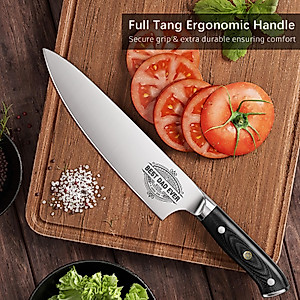 Fathers Day Dad Gifts from Daughter Son,Chef Knife "BEST DAD EVER",Birthday Christmas Gifts for Dad ,8 Inch High Carbon Stainless Steel Sharp Professional Chef's Knife with G10 Handle and Gift Box