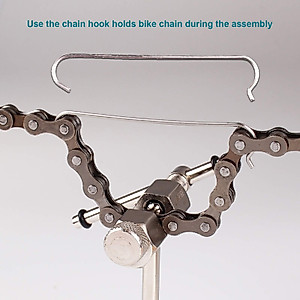 Bike Chain Breaker Bicycle Chain Removal Tool - Road and Mountain Bicycle Chain Splitter Cutter with Chain Hook for Hand Repair Bicycle Chain
