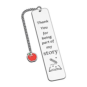 Teacher Appreciation Gifts for Women Men Teacher Appreciation Gifts in Bulk Thank You Gifts for Teachers Thank You for Being Part of My Story Bookmark Gifts from Students Retirement Gifts for Teachers