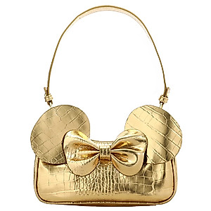 Disney Minnie Mouse Gold Metallic Mini Handbag