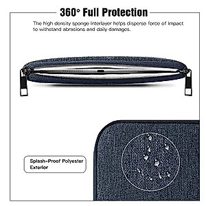 TiMOVO 9-11" Tablet Sleeve Case for iPad 10.2 2021-2019, iPad 10th Generation 2022, iPad Air 5/4 10.9, iPad Pro 11 2022-2018, Galaxy Tab S9/S8/A8/A7 2023, Protective Bag Fit Smart Keyboard, Space Gray