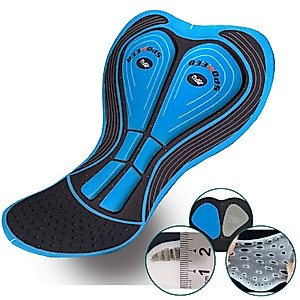 SPONEED Men Bicycle Shorts, Black with White, US L (CN XL)