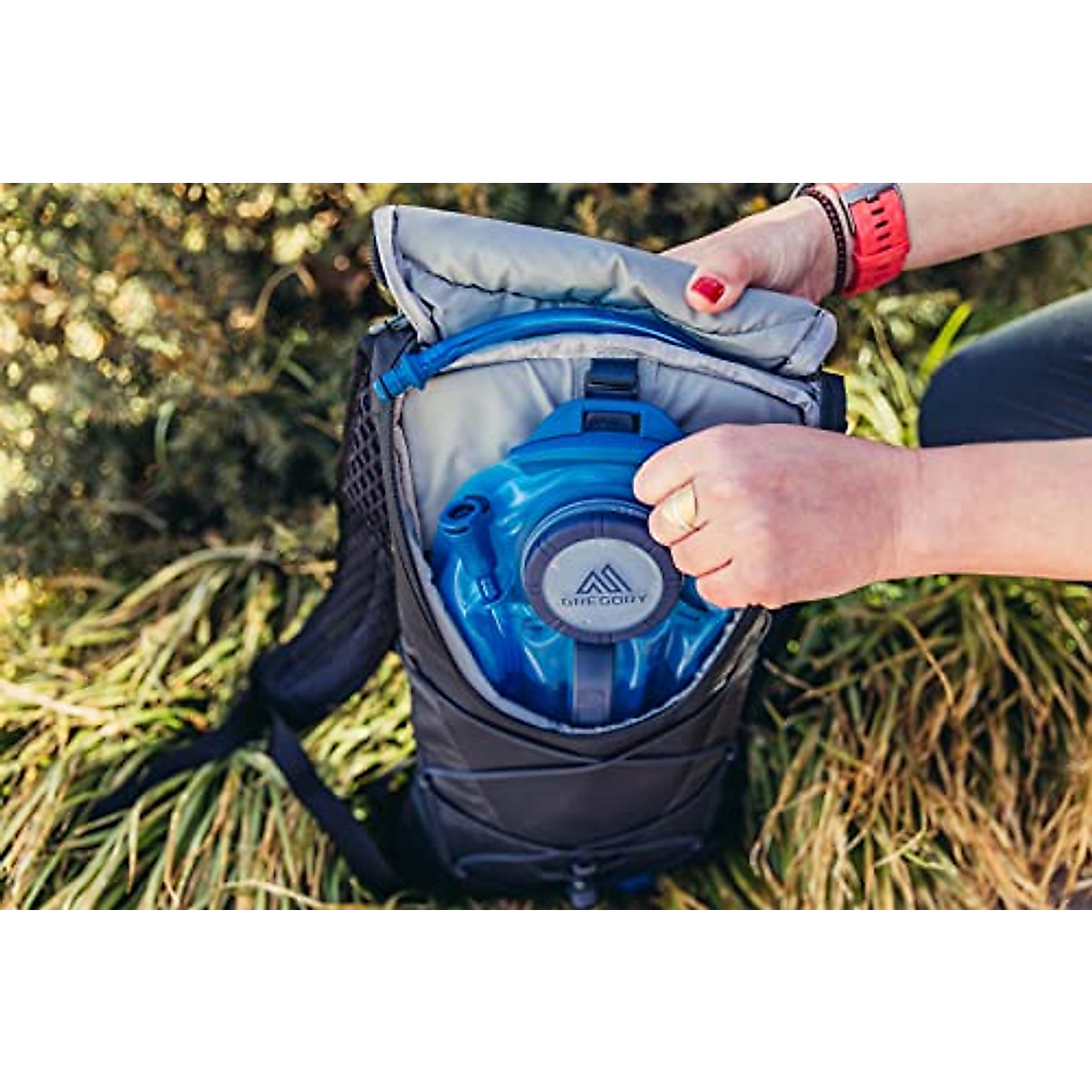 Gregory Mountain Products Women's Pace 3 H2O, Black Ice, One Size