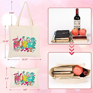 AYGE Nurse Gifts for Women, Nurses Week Gifts- Thoughtful Nurse Appreciation Gift Set - Includes Iced Coffee Cup/Candle/Tote Bag, Makeup Bag/Greeting Card, Nurse Graduation Gift