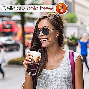 Reusable Wide Mouth Smoothie Cups Boba Bubble Tea Cups with Lids and Gold Straws Mason Jars Glass Cups (2-pack, 24 oz )