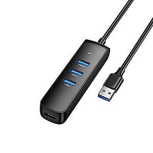 SHYPT USB HUB 3.0 Mini 4 Port USB 3.0 Splitter Micro USB Hub AdapterFour-in-one Docking Station Laptop