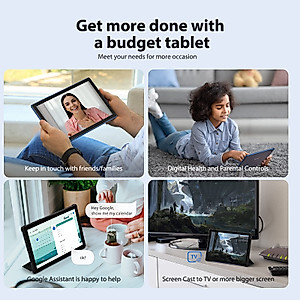 YOTOPT Android 12 Tablet, 10 inch Tablets 4GB RAM, 64GB ROM 1TB Expand, Android Tablet IPS HD Touch Screen, Dual Camera, Bluetooth, Parent Control, WiFi Tablet, Blue