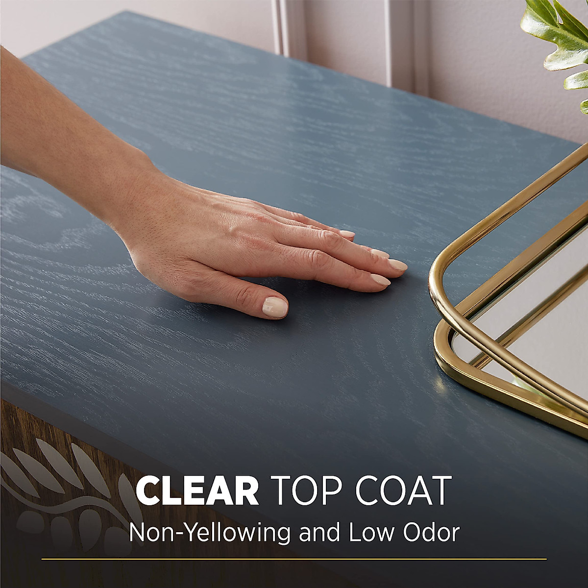 1/2 pt Minwax 25555 Clear Polycrylic Water-Based Protective Finish Gloss