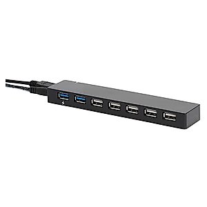 Amazon Basics USB 3.0 7 Port HUB with AC Adapter, Black