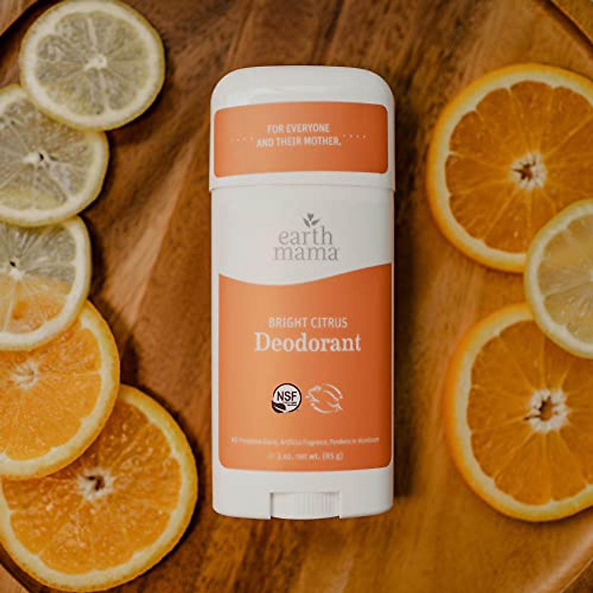 Bright Citrus Deodorant by Earth Mama | Natural and Safe for Sensitive Skin, Pregnancy and Breastfeeding, Contains Organic Calendula 3-Ounce