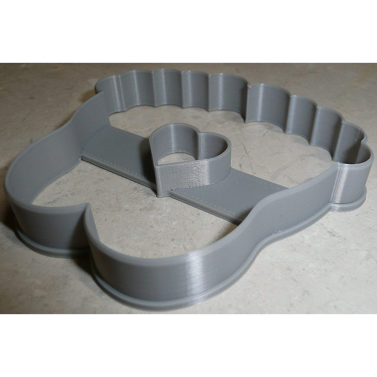 BABY FEET WITH HEART FOOT GENDER REVEAL SHOWER PARTY ANNOUNCEMENT COOKIE CUTTER MADE IN USA PR2520