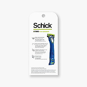 Schick Hydro 5 Men's Styling Razor with Body Groomer and Beard Trimmer