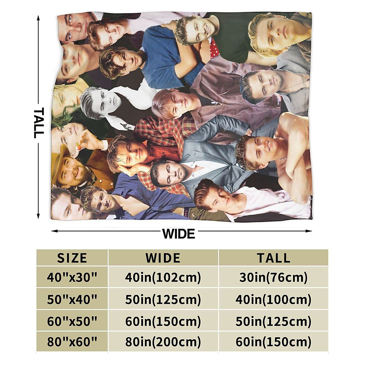 Blanket Leonardo Dicaprio Soft and Comfortable Wool Fleece Throw Blankets for Sofa Office car Camping Yoga Travel Home Decoration Cozy Plush Beach Blanket Gift