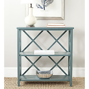 Safavieh American Homes Collection Liam Vintage Cream Ivory 2-Tier Open Bookcase