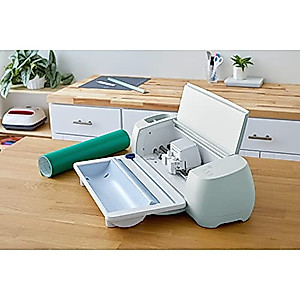 Cricut Roll Holder -With Built in Trimmer – Perfect for Clean Precise Cuts of Cricut Smart Vinyl and Heat Transfer Vinyl Iron On – Compatible with Cricut Maker 3 and Cricut Explore 3,White