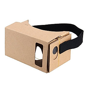 Blingkingdom - (2pcs in Pack) Cardboard Headset 3D Virtual Reality VR for Android Smart Phones iPhone + NFC and Head-Strap