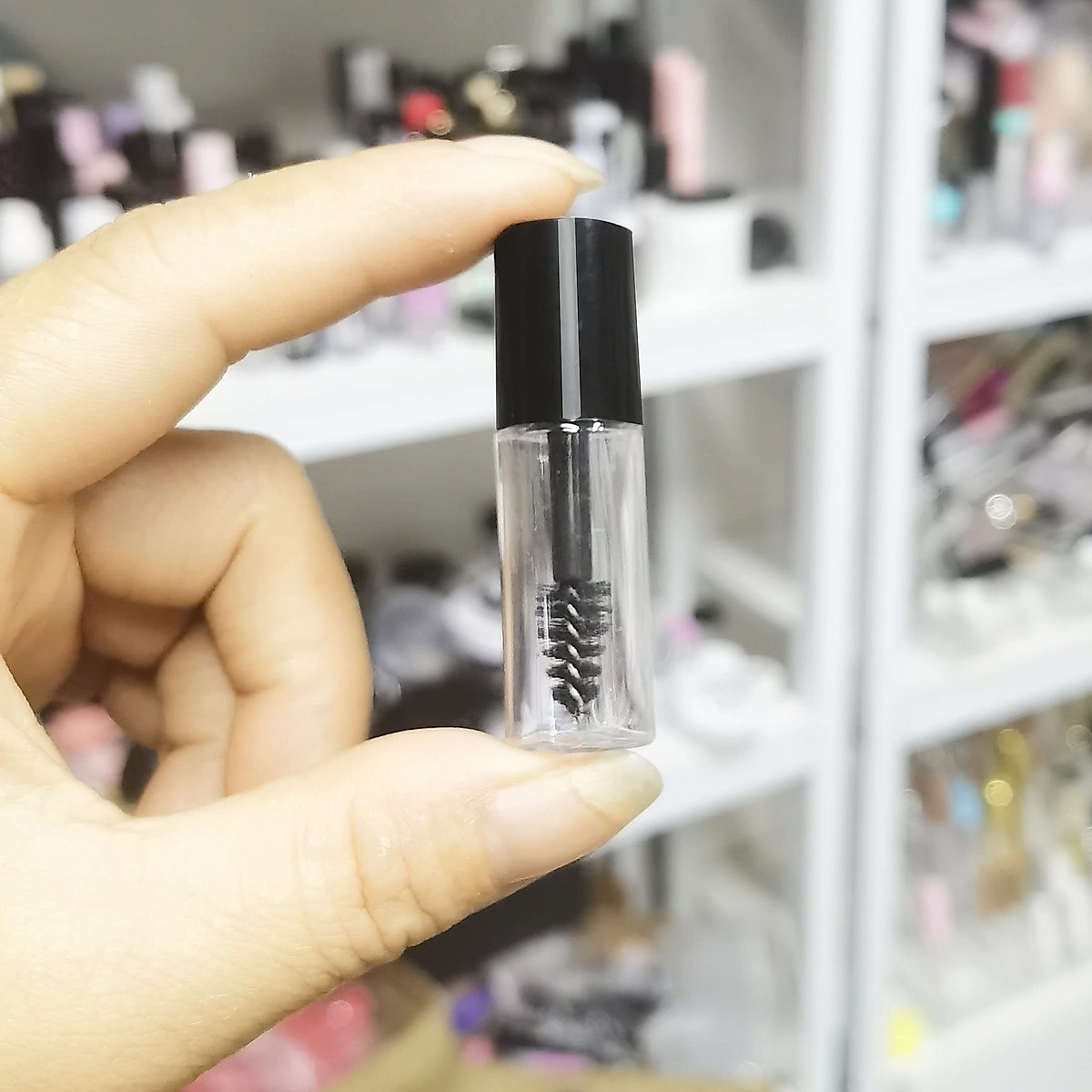 COSIDEA 29 PCS Empty Mini 3ml mascara tubes and wand for castor oil, Small Sample Size Eyelash Growth packing Tube container