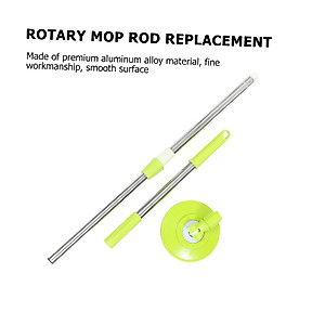 GOOHOCHY 1 Set Mop Pole Commercial Mop Turnicate Kit Mop Handle Replacement Rotary Mop Rod Replacement Rotating Mop Rod Replacement Rotating Mopa para Limpiar Pisos Mopping Stainless Steel