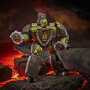 Transformers Toys Generations War for Cybertron: Kingdom Voyager WFC-K27 Rhinox Action Figure - Kids Ages 8 and Up, 7-inch