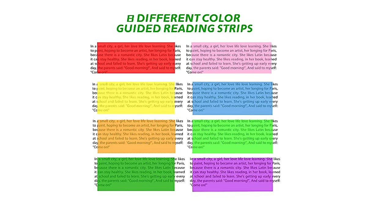 Colored Overlays for Dyslexia and Visual Stress - 32 Piece Set