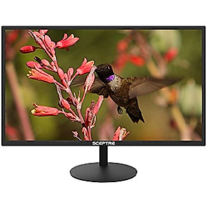 Sceptre E275W-19203R 27 inch1080P LED Monitor 99% sRGB 2X HDMI VGA Build-In Speakers, Machine Black (E275W-19203R series)