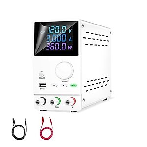 Lab Bench Power Supply Adjustable 30V 10A 5A 60V 120V 3A Current Voltage Power Regulator Test DC USB 300W Source(60V 5A)