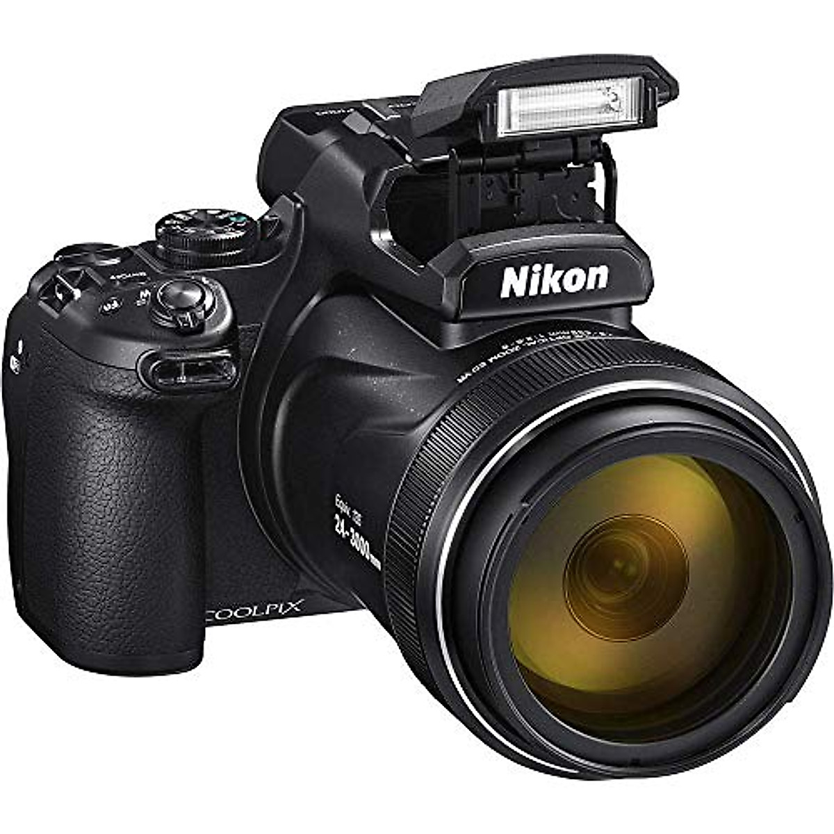 Nikon COOLPIX P1000 Digital Camera (26522) + 4K Monitor + Pro Headphones + Mic + 2 x 64GB Memory Card + Case + Corel Photo Software + Pro Tripod + 3 x EN-EL 20 Battery + Card Reader + More (Renewed)